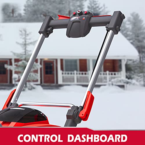 Snow Blower - 80V 6.0Ah Battery Powered Snow Blower, 21'' Electric Snow Thrower, Cordless Snow throwers
