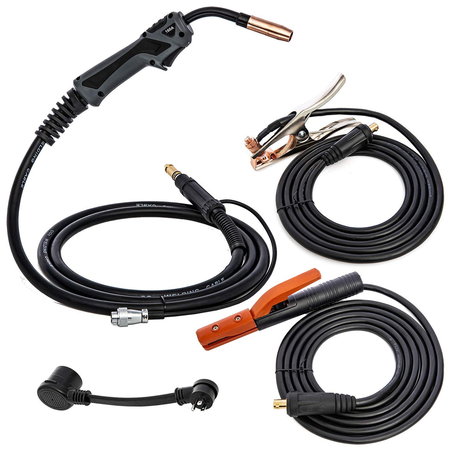 MIG-160, 160 Amp MIG/MAG/Lift-TIG/Stick Arc DC Welder, 3-in-1 Multifunction, Spool Gun Weld Aluminum: SPG15180