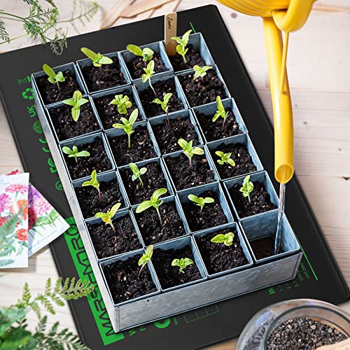 MARS HYDRO Seedling Heat Mat Waterproof 10''x 20.75'' and Digital Thermostat Comb Set with Propagation Heating Mat Temperature Controller for Indoor Seed Starting
