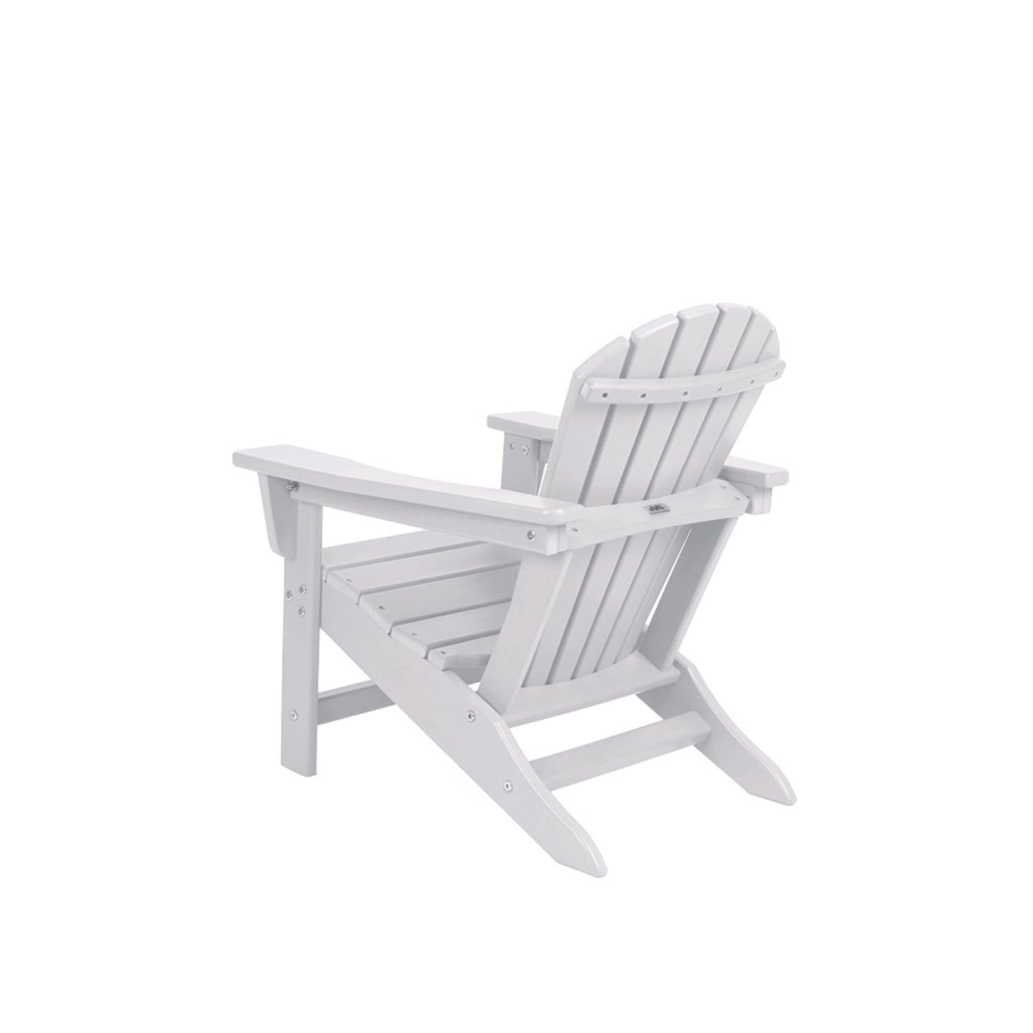 NewTechWood Child Adirondack Patio Chair Weather Resistant, Easy Installation, Widely Used in Outdoor, Fire Pit, Deck, Lawn, Outside, Garden Chairs (Ivory)