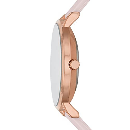 Skechers Women's Springdale Quartz Casual Silicone Sports Three-Hand Analog Watch, Color: Rose Gold (Model: SR6229)