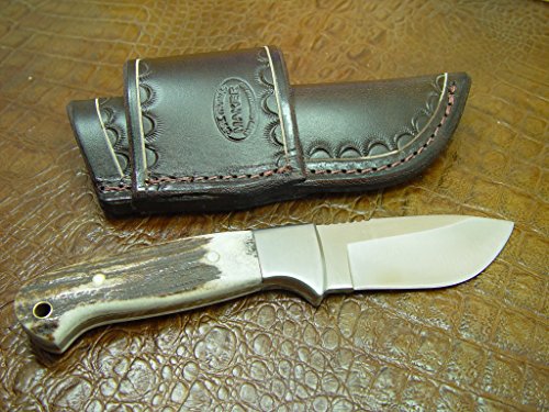 Puma SGB Sp Drop Point Custom Cross Draw Knife Sheath Tooled and Dyed Brown