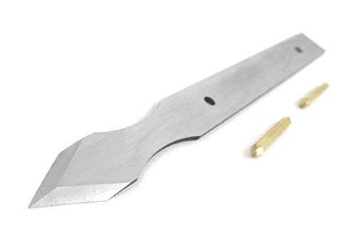 Mikov V2003014 Unhandled Thin Blade Dual Bevel Marking Knife Kit with Finger Indents 0.060 Inch Thick Blade 1/2 Inch Wide 5-7/8 Inch Long Stainless Steel Hardened to HRC 57