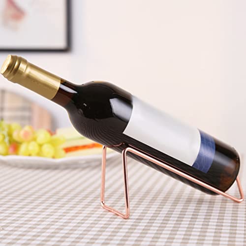 Ipetboom 2pcs Wine Stand Wine Bottle Rack Stand Storage Wine Display Rack Stylish Wine Bottle Organizer Desktop Stand Wine Bottle Display Holder Iron Wire Rack 3l