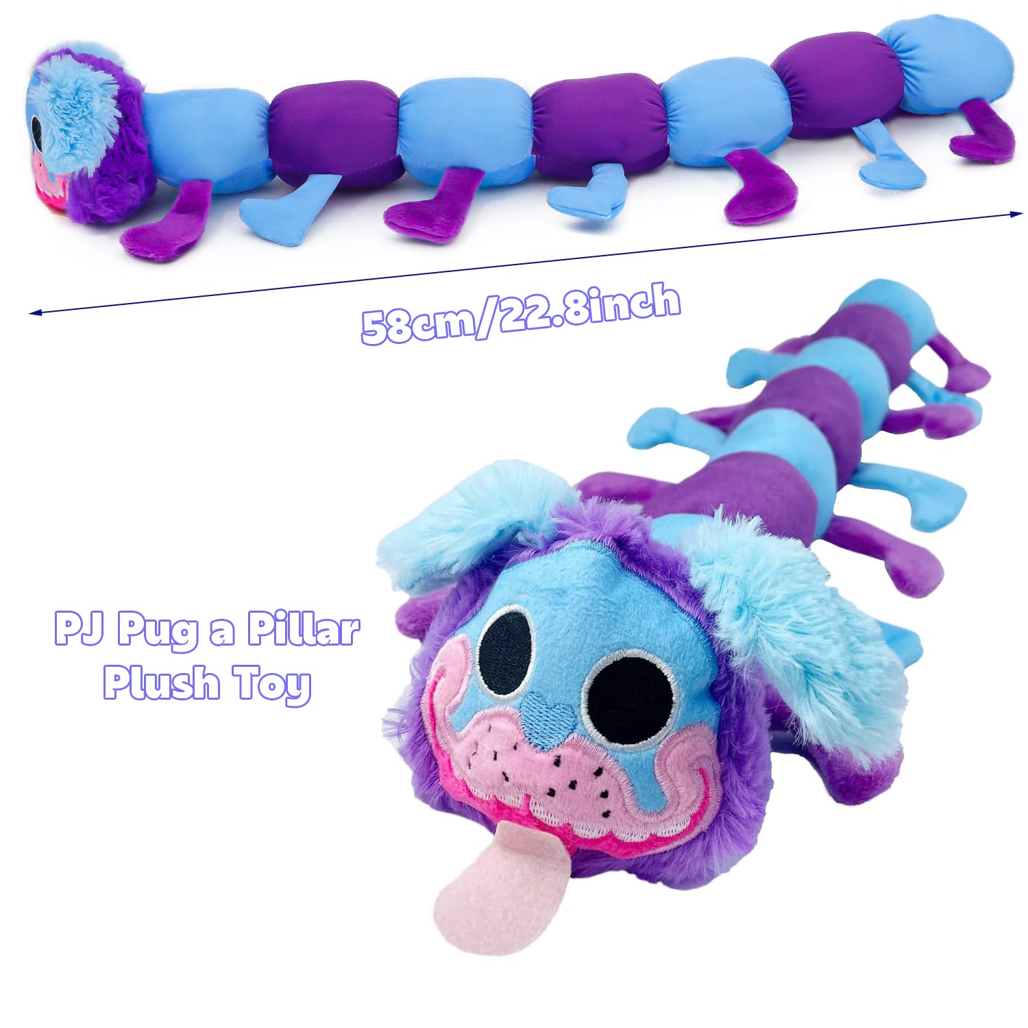 ifemye PJ Pug a Pillar Plush Toy 22 inch Stuffed Doll Gifts for Game Fan¡¯s Birthday