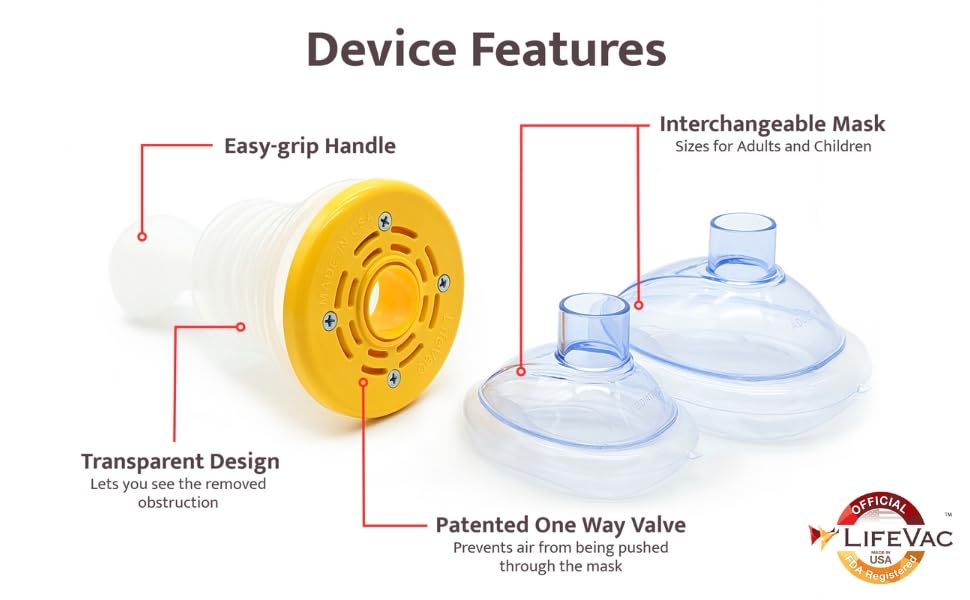 LifeVac EMS Kit - Only for Professionals - Portable Suction Rescue Device First Aid Kit for Kids and Adults, Portable Airway Suction Device for Children and Adults