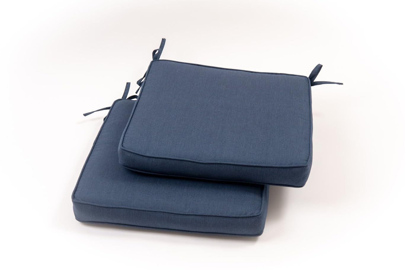 TPAC DESIGNS Outdoor Seat Cushion (Set of 2) - Sunbrella Seat Cushion for Patio, Indoor, Outdoor, Chair, Lounge, Dining & Bistro - Weather Resistant Replacement Cushion Seat Pads