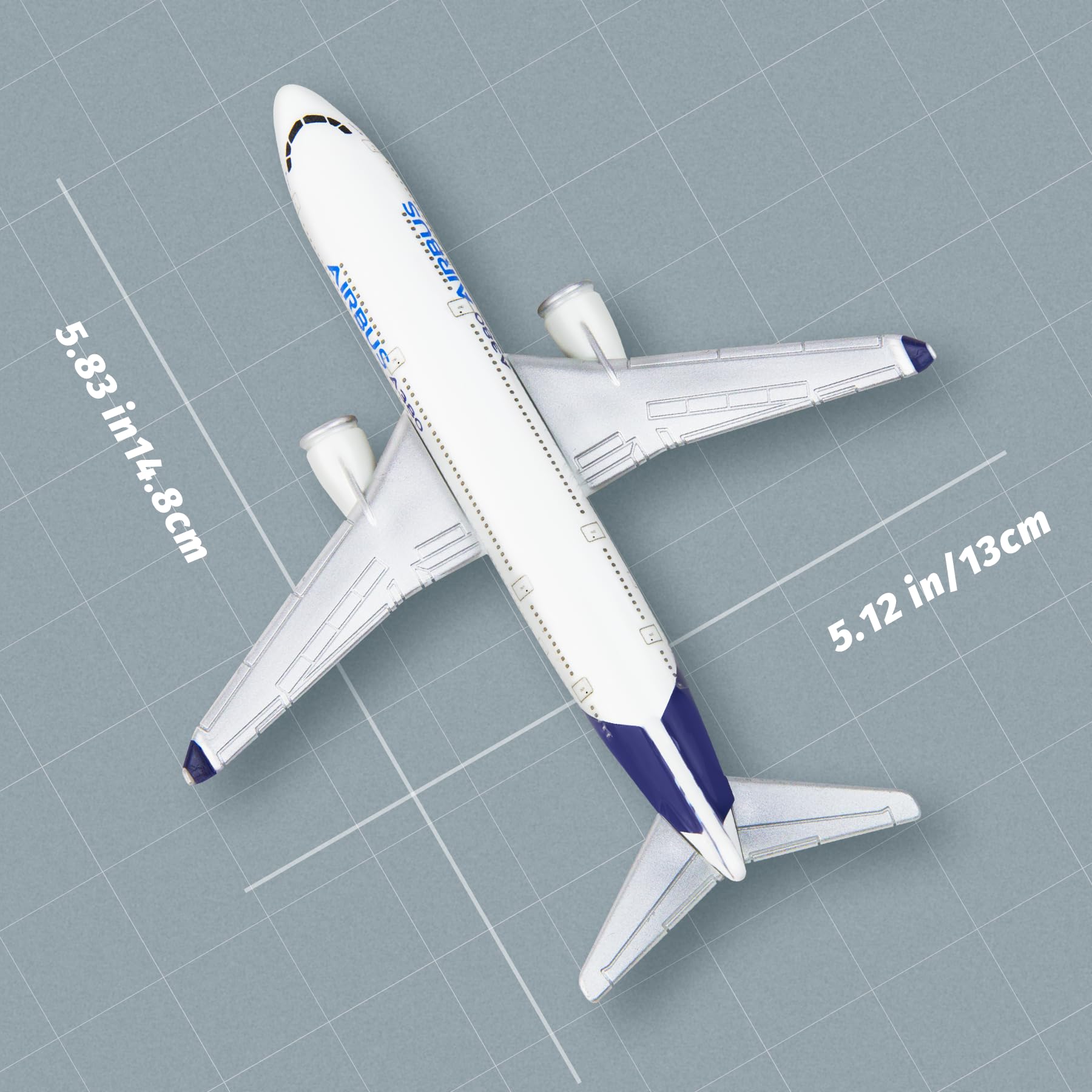 Sky Trek Model Airplanes Airbus A380 Airplane Airlines Plane Aircraft Model for Display Collection and Gifts