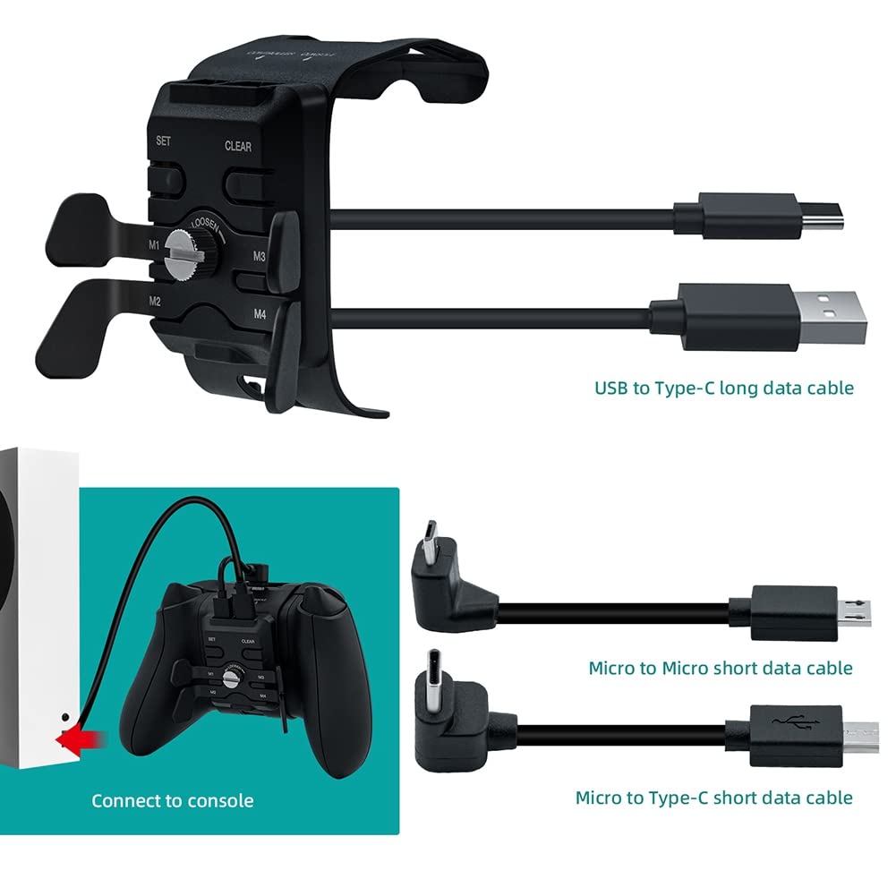 ignoramus Controller Back Button Attachment Adapter Paddles Trigger for S/X//Controller Gamepad