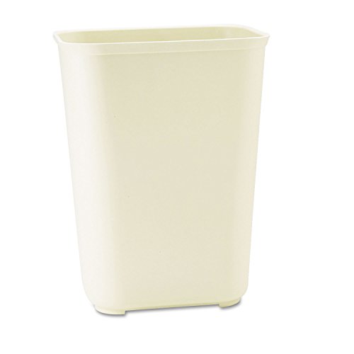 Rubbermaid Commercial 254400BG Fire-Resistant Wastebasket Rectangular Fiberglass 10gal Beige