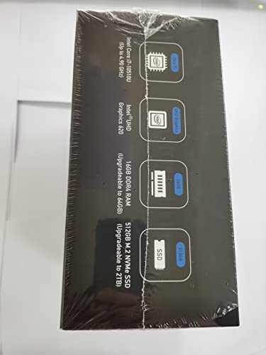 MINIX NGC-7 Pro Mini PC i7-10510U,16GB/512GB M.2 NVMe SSD Windows 11 Pro Mini Computer, Triple 4K @ 60Hz Display/HDMI 2.0/ USB-C/DP/2xGigabit Ethernet/4USB 3.1. Support 4G LTE, Auto Power On.