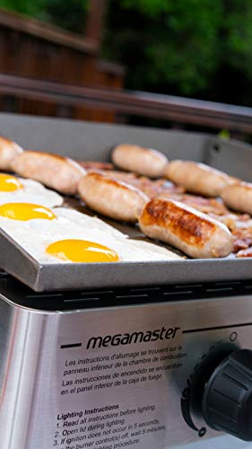Megamaster 820-0054F Propane Gas Grill, Silver and Black