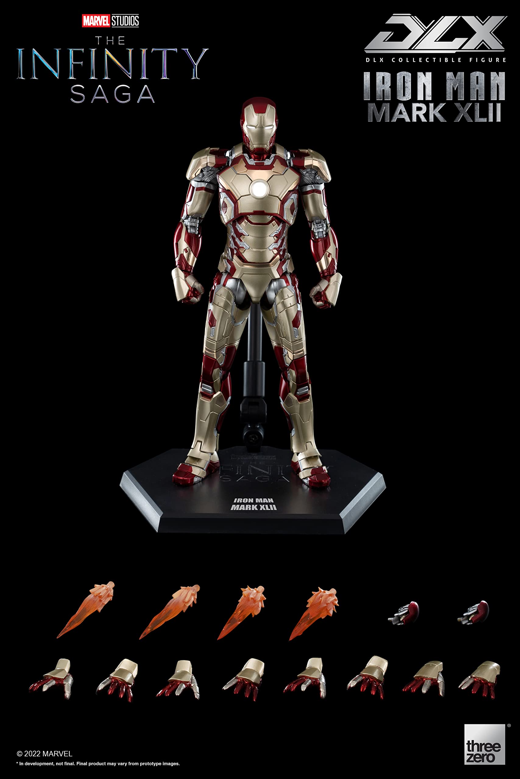 Marvel Infinity Saga: Iron Man Mark 42 1:12 Scale DLX Action Figure