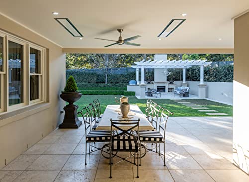 Platinum Smart-Heat Electric Patio Heater, Outdoor, White, 2300W, 220-240V