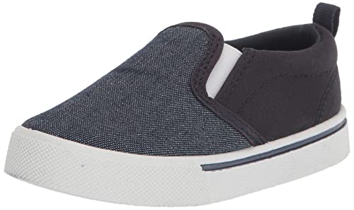 OshKosh B'Gosh Boy's Austin Slip On Shoe, New Navy, 10 Toddler