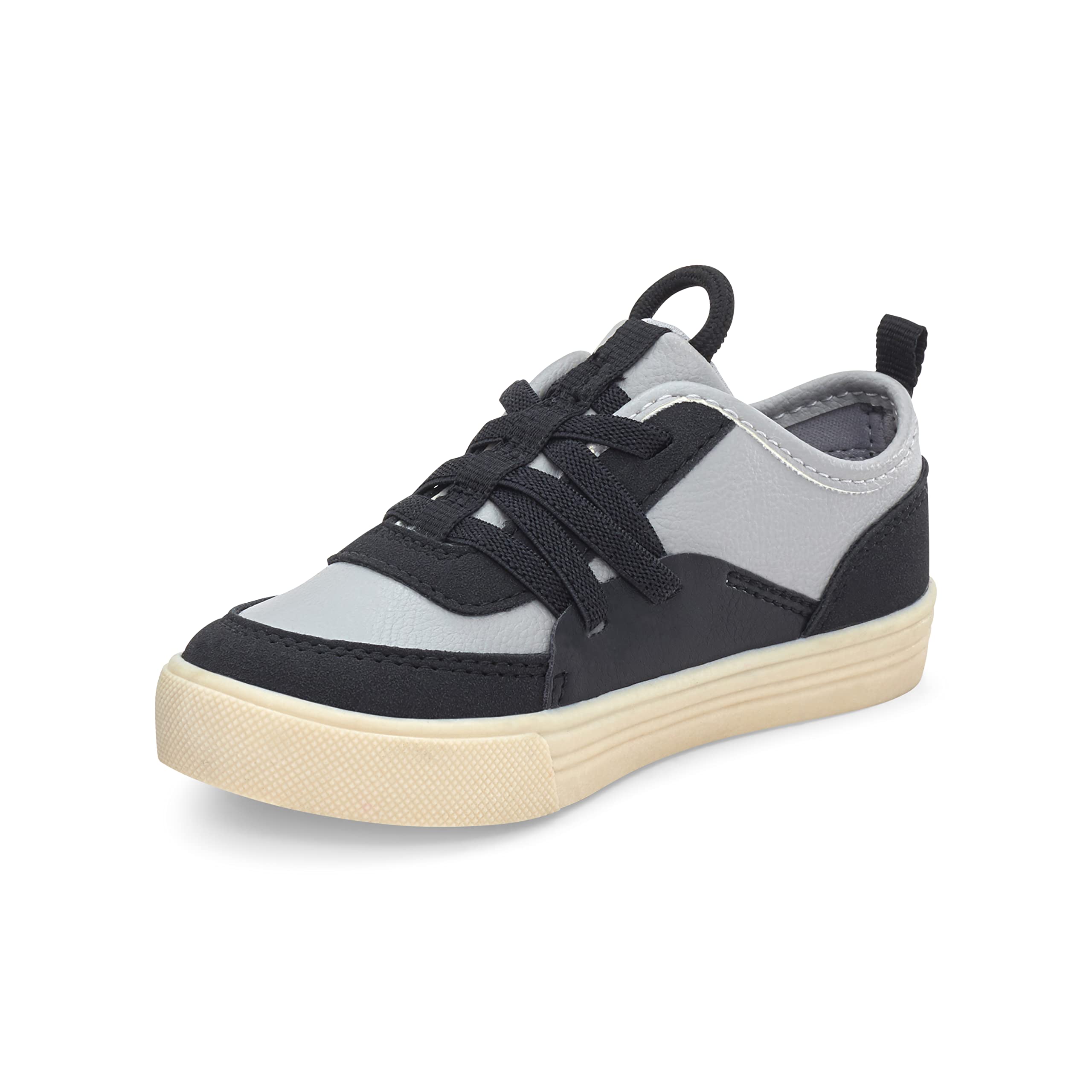 OshKosh B'Gosh Boy's Zenn Slip-On Sneaker, Black/Multi, 6 Toddler