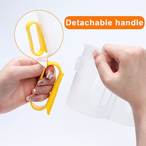 Portable Soda Can Organizer for Refrigerator Vertical Clear Plastic Fridge Soda Can Organizer with Removeable Handle Expandable Drink Beverage Holder Dispenser (Blue, 2)