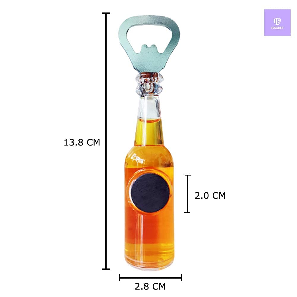 Magnetic Beer Bottle Opener Figure Beer Bottle Bar Refrigerator Decor Unique Birthday Gifts Collection (Corona Extra)