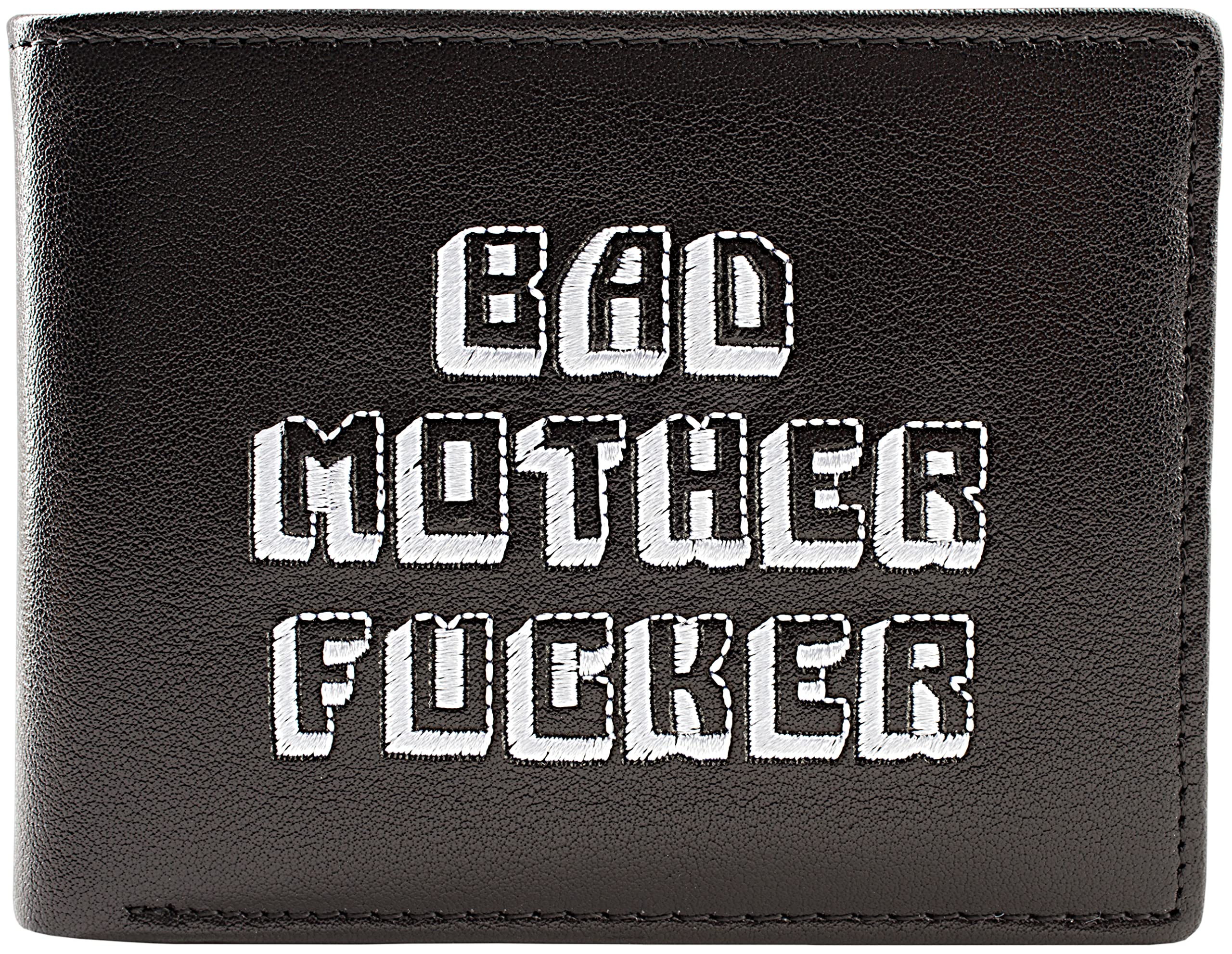 Miramax, Officially Licensed Black/White Embroidered Bad Mother Leather Wallet