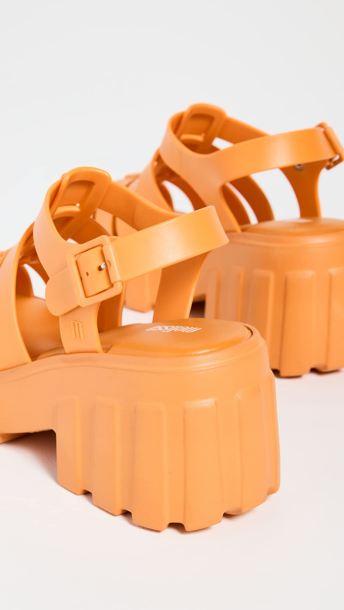 Melissa Women's Meagan Fisherman Sandals, Orange, 9 Medium US