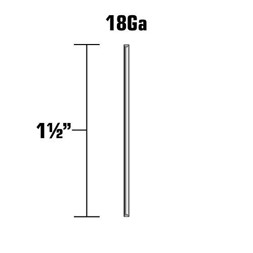 Metabo HPT Brad Nails | 1-1/2 Inch x 18 Gauge | Electro Galvanized | Smooth | 1,000 Count | 24107THPT