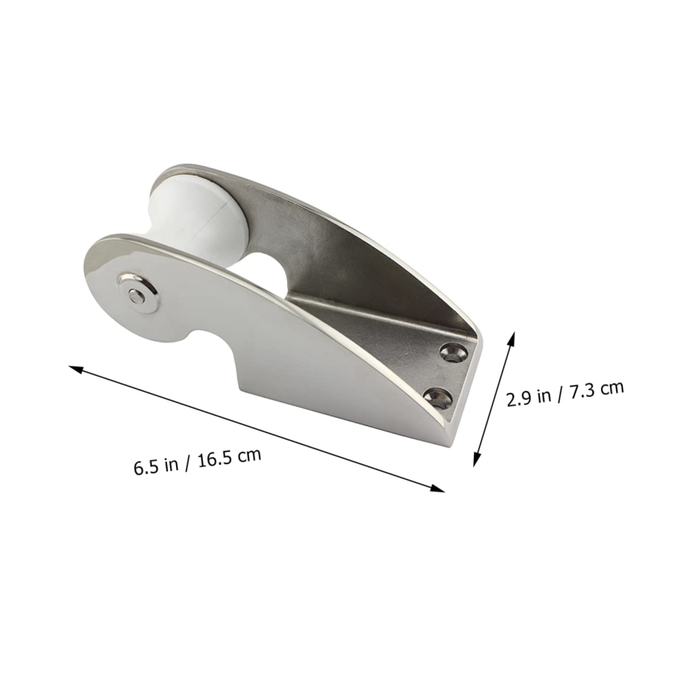 Levemolo Marine Anchor Bracket Bow Anchor Roller Heavy Duty Bow Roller Anchor Rack Roller Boat Anchor Bracket Fishing Sail Accessory Bow Rubber Roller 316 Stainless Steel Chain Guide Yacht