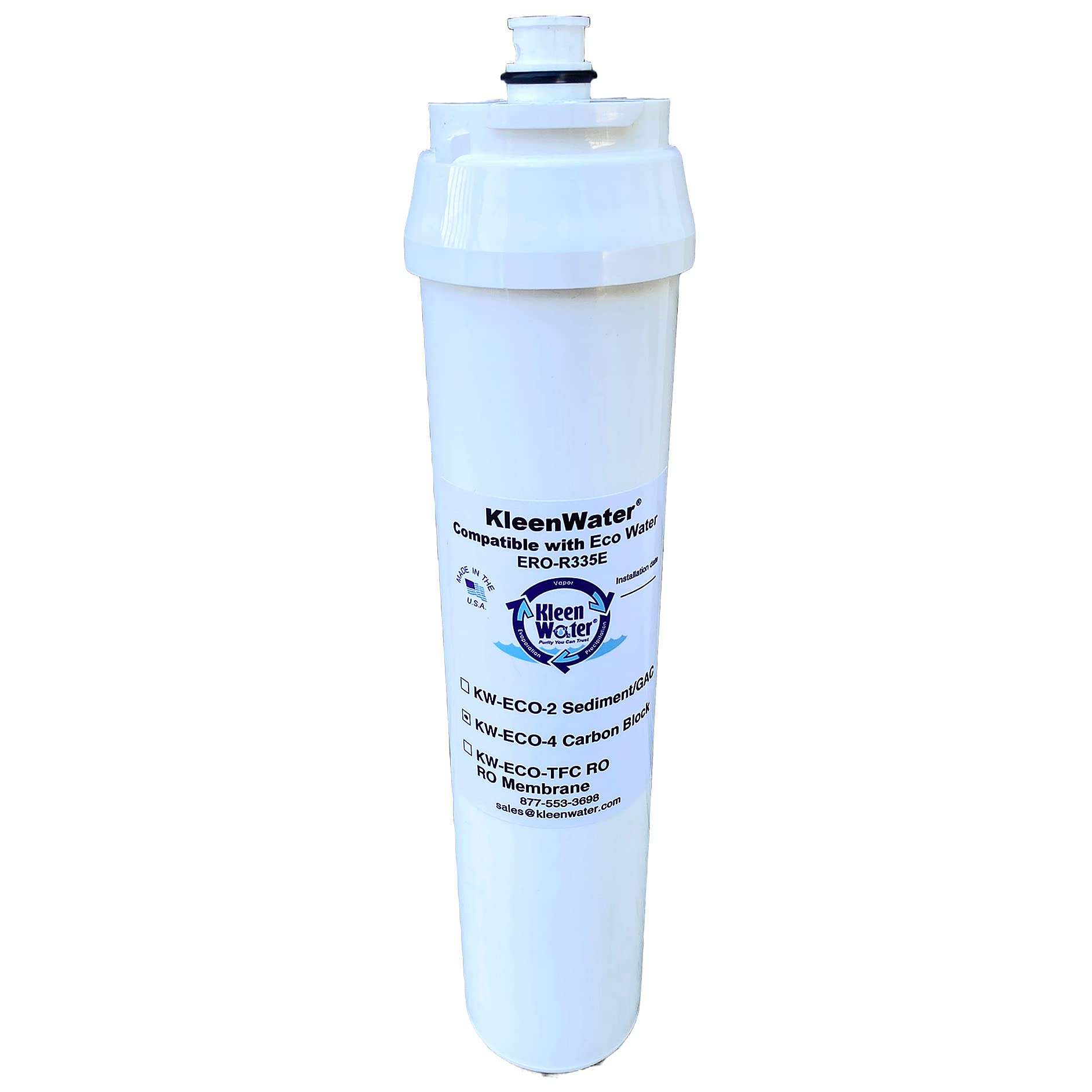 KleenWater KW-ECO-2-4-Membrane, 7208683,7208706 and 7208691 Filters Compatible with Eco Water ERO-335 Reverse Osmosis System, Made in the USA