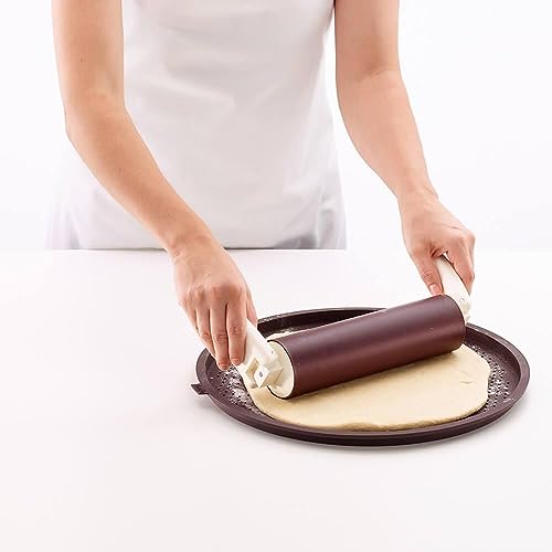 Lekue Perforated Pizza Mat, 14", Brown