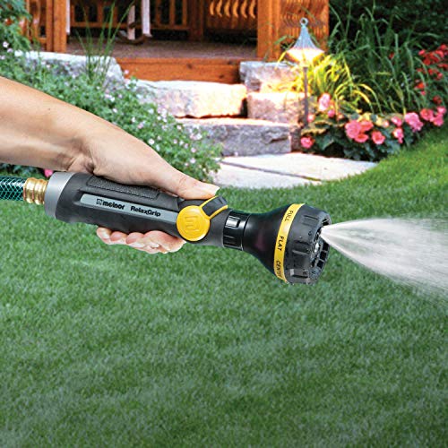 Melnor 65821AMZ RelaxGrip, Nozzle, 8-Pattern Thumb Control Straight