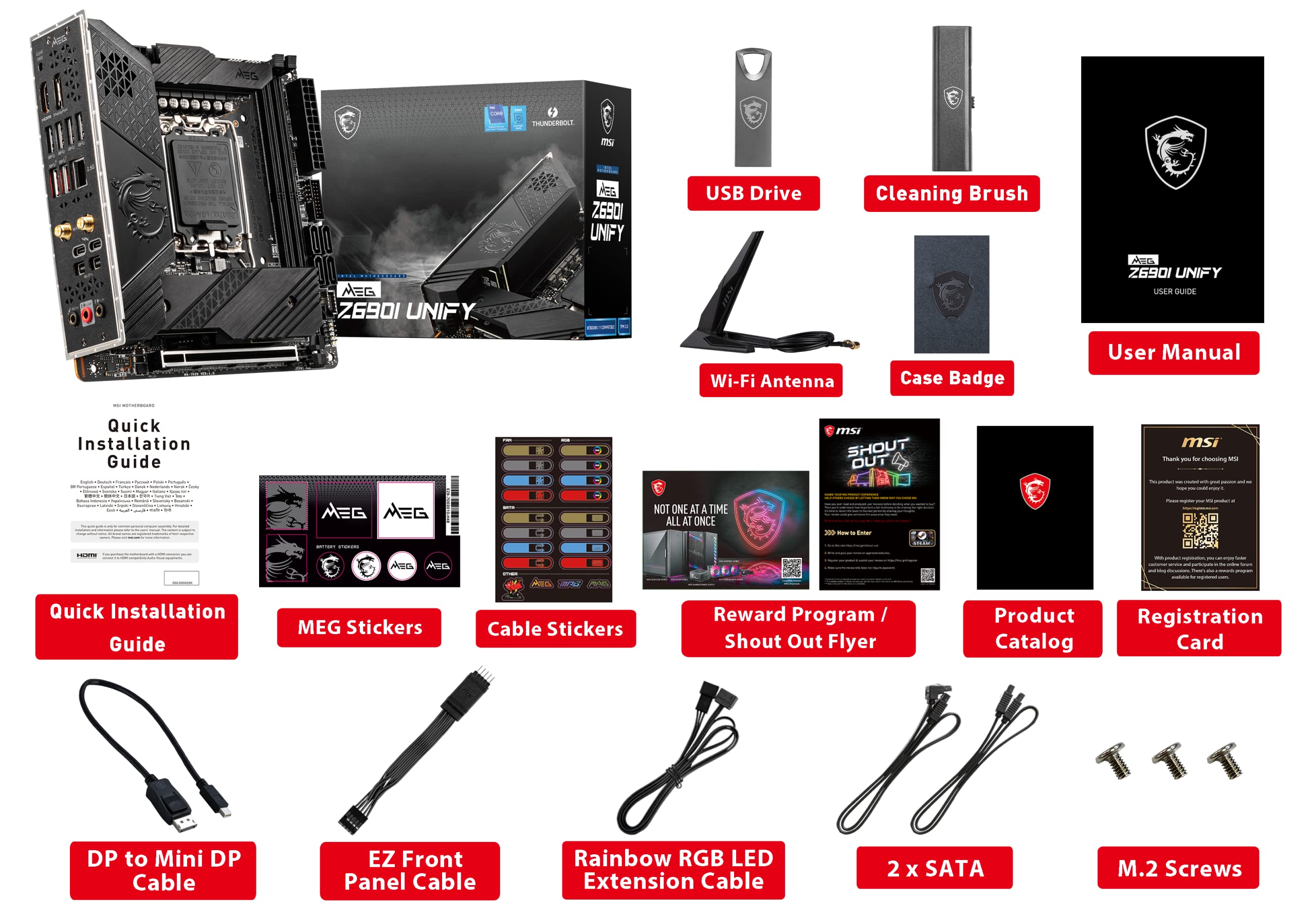 MSI MEG Z690I Unify Gaming Motherboard (Mini ITX, 12th Gen Intel Core, LGA 1700 Socket, DDR5, PCIe 5, 2.5G LAN, M.2 Slots, Wi-Fi 6E) (Renewed)