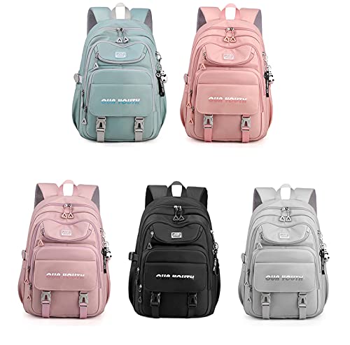 ROER Univeristy Bookbag copmuter Daypack Backpack Outdoor Bag Waterproof Travel Notebook College Backpack for woman (Pink)