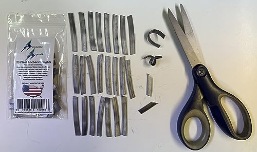 Plant Anchors/Weights Strips Lead Ribbon Live Plants Awesome Aquatic Weight Anchor Aquarium (10 Pack Strips)