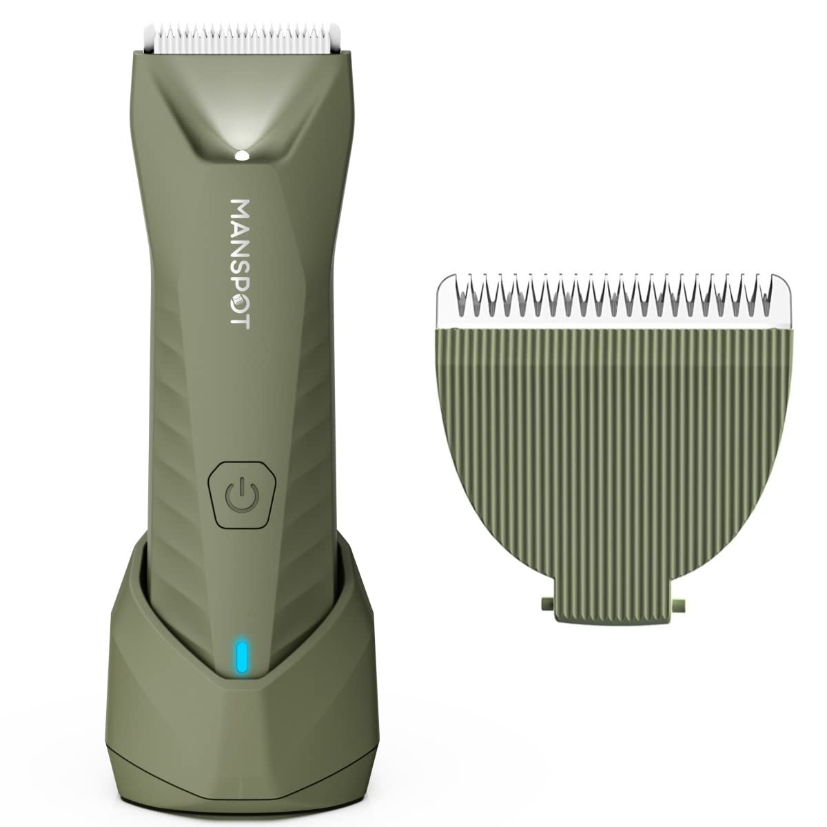 MANSPOT The Men's Grooming Kit Contains: The Upgraded Electric Groin Hair Trimmer and Ceramic Blade for Replacement Head