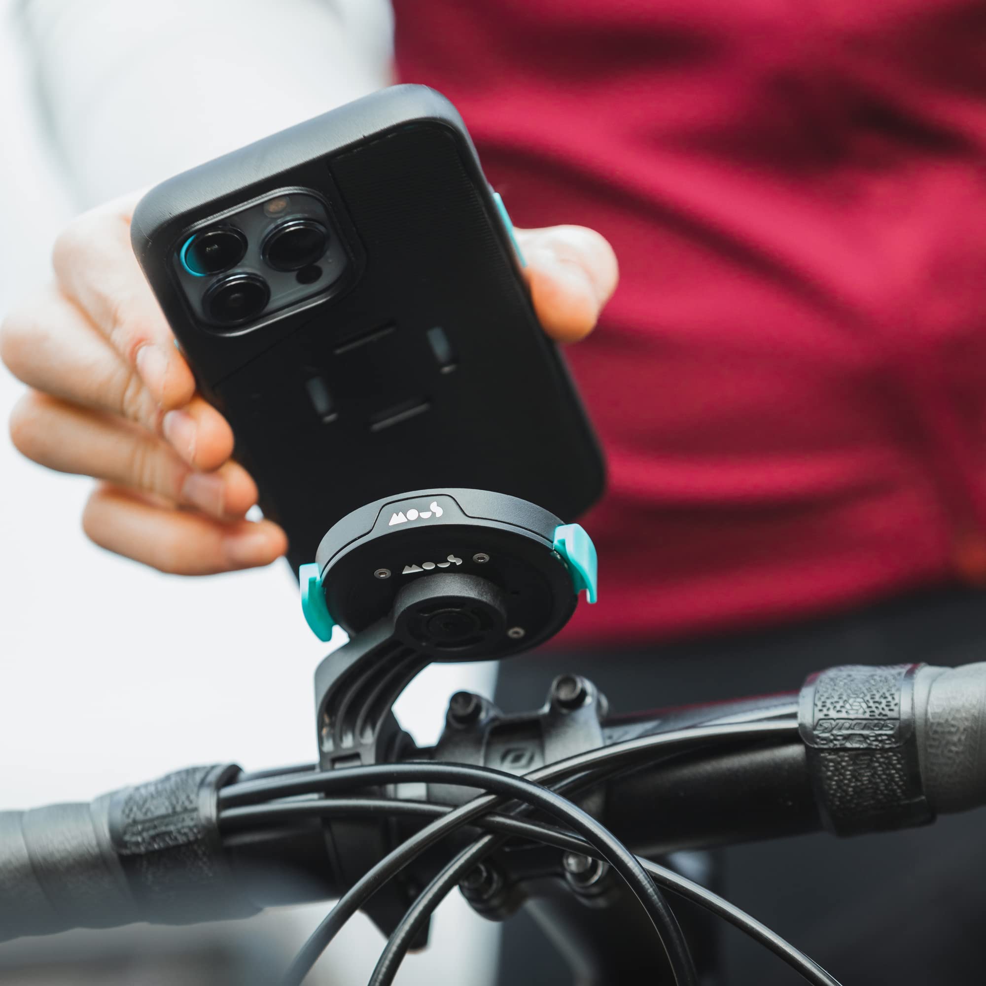 Mous - Bike Phone Mount and Phone Case for iPhone 12/12 Pro - Bicycle Phone Holder Kit - IntraLock Bike Mount and IntraLock Phone Case for iPhone 12/12 Pro