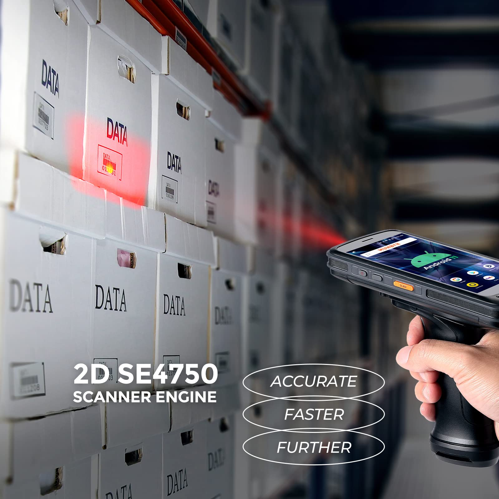 MUNBYN 2023 New Android Scanner and Rugged Android 10.0 for Industrial Use Tablet