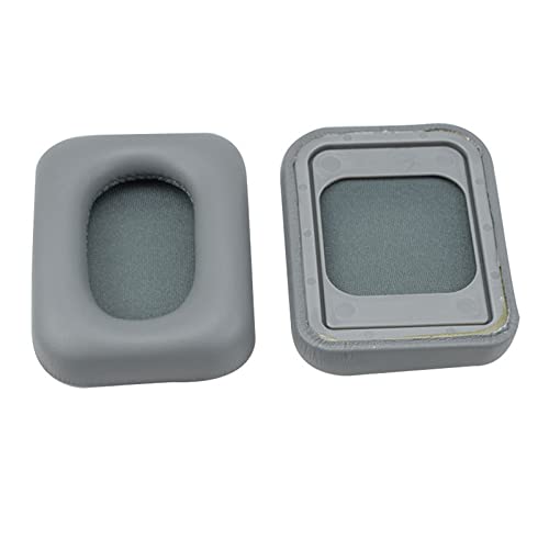 Replacement Earpads Protein Leather Ear Pads Cushions Cover Repair Parts Compatible with Monster Inspiration Over-Ear Headphones (Grey)
