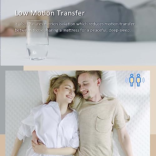 OTRIEK King Size Mattress, 6 Inch Gel Infused Memory Foam Mattress Medium-Firm Mattress for Pressure Relief & Cooling Sleep, CertiPUR-US Certified, Bed in a Box (King)