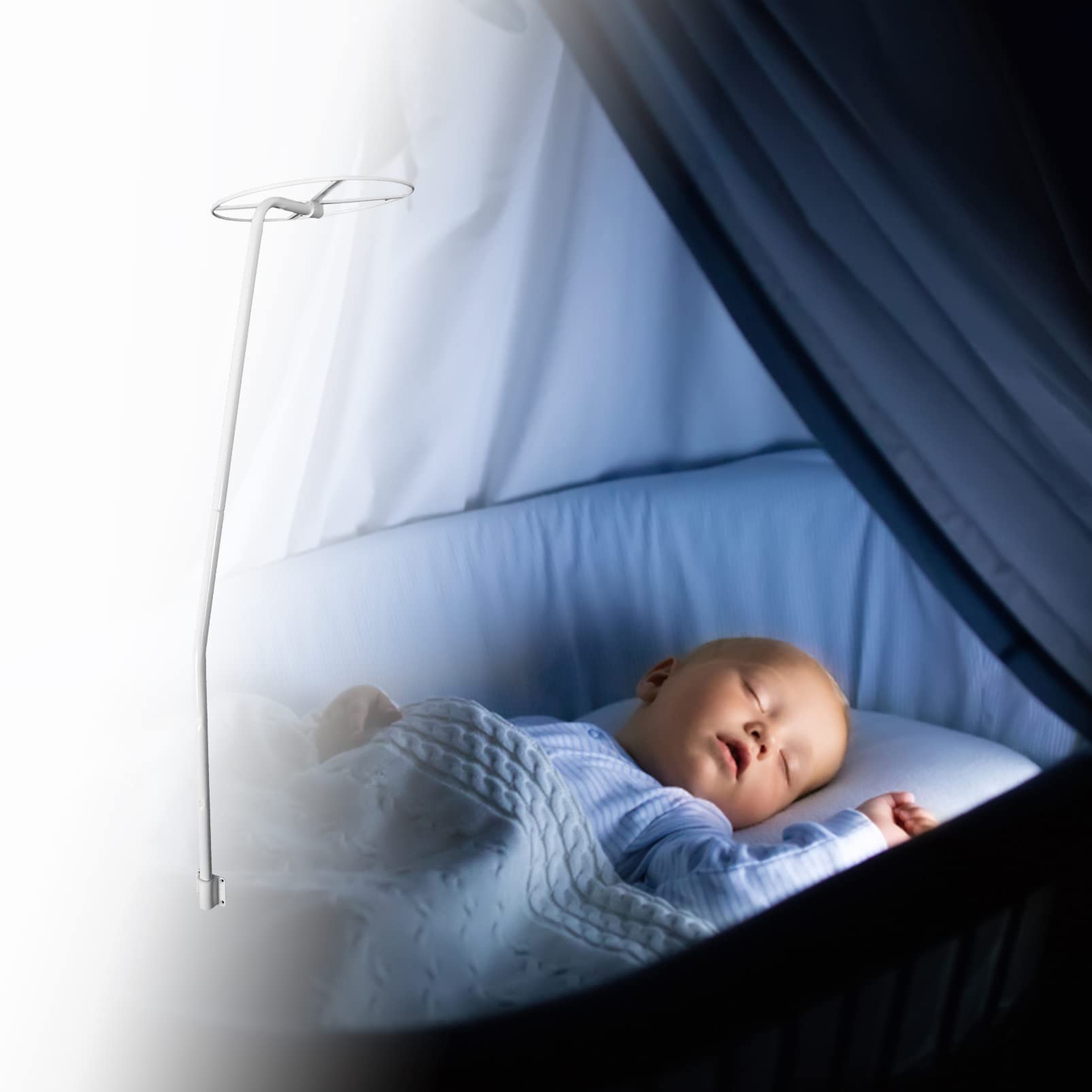 PATKAW 1 Set Net Rack Net Stand Holder Crib Canopy Bracket Clip- On Crib Canopy Holder Net Accessories