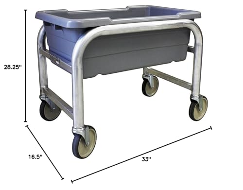 UltraSource Industrial Poly Tote Carts (1 Lug - 24.25" D x 16.5" W x 20" H)
