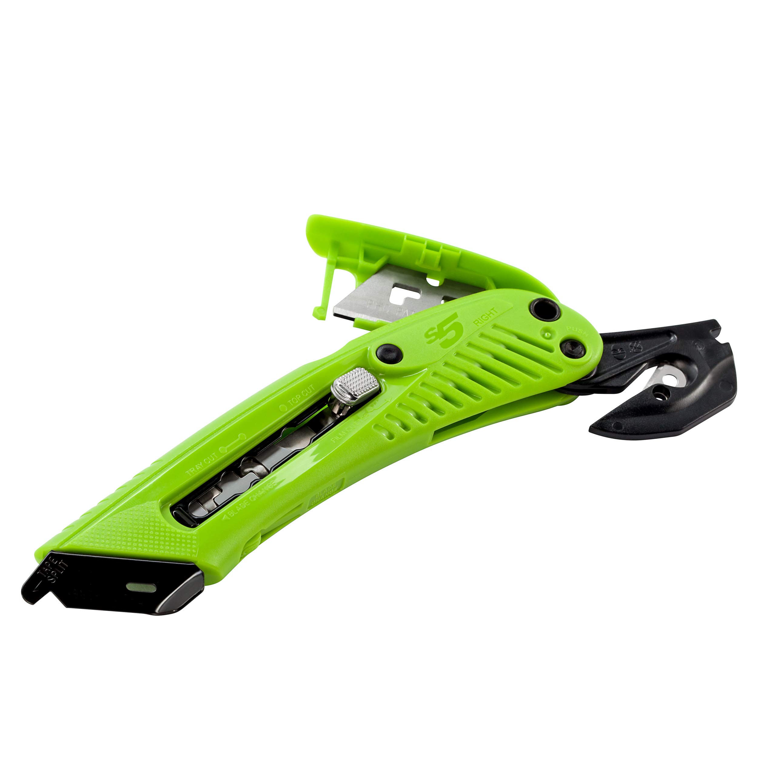 Pacific Handy Cutter S5 Safety Cutter Bundle for Right and Left Handed Users | Film Cutter, Tape Splitter, Utility Knife