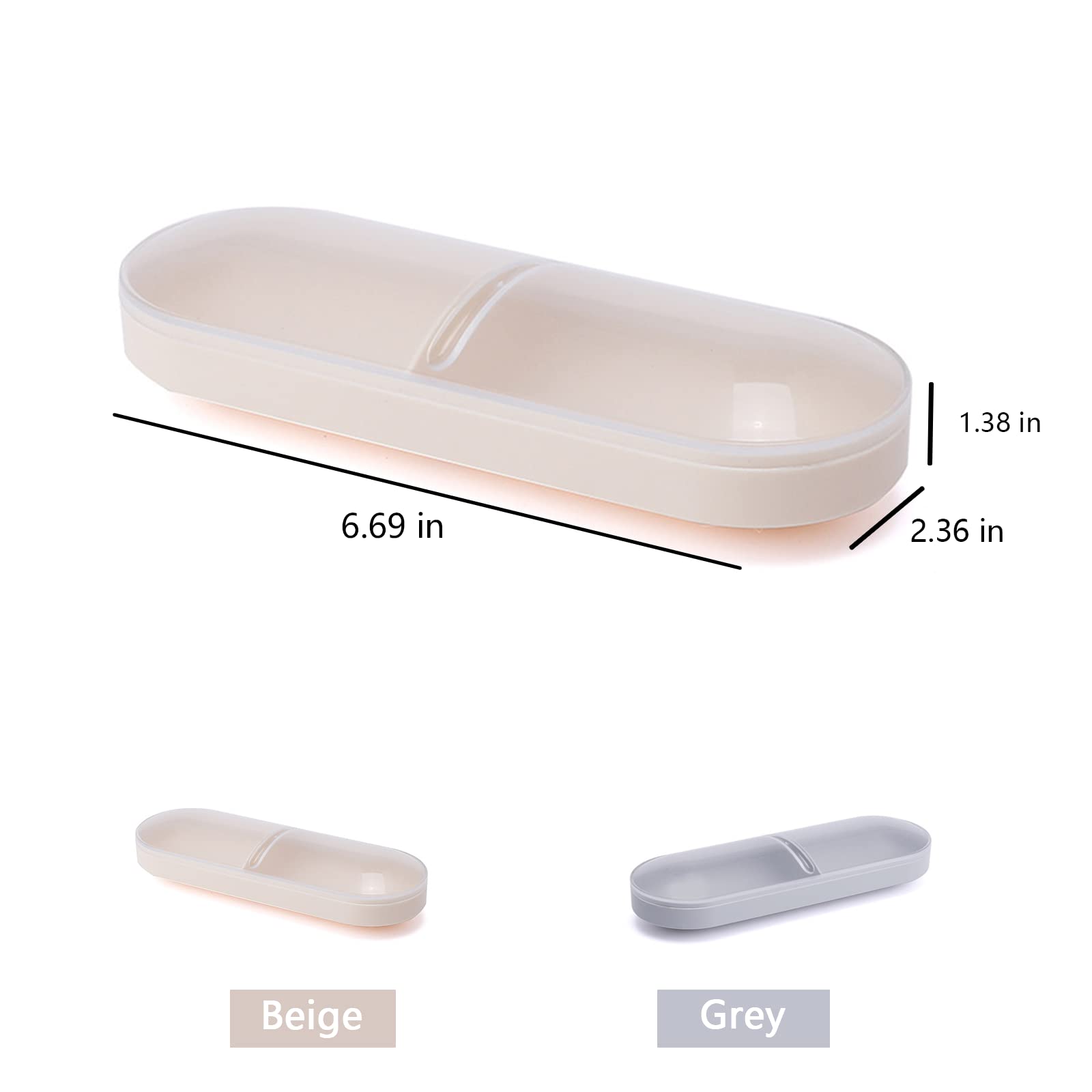 Portable Travel Cotton Pad Storage Case Cotton Swab Ball Holder Dispenser Sponge and Cosmetic Storage Box with Transparent Lid Storage Jar Sanitary Napkins Pad Container Dental Sealed Floss Box 2 Pcs