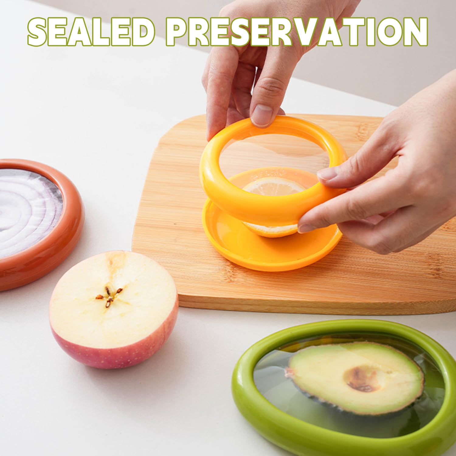 Silicone Fruit Storage Box - Set of 4 Reusable Storage Containers for Fridge - Ideal for Tomatoes, Avocados, Onions, Lemons, and Potatoes