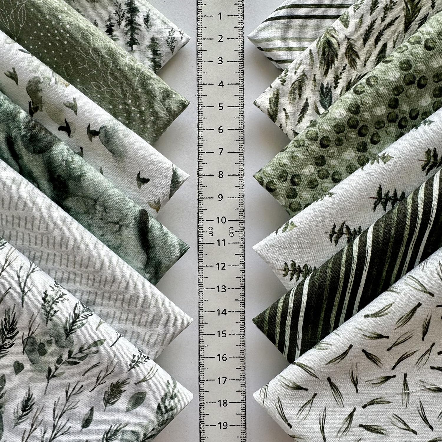 Precut Quilting Fabric Squares β 100% Cotton 60pcs 8 x 8 inches (20cm x 20cm) Sewing Fabric Bundle for Patchwork and Crafts, Turkish Cotton (Eco Style, #10)