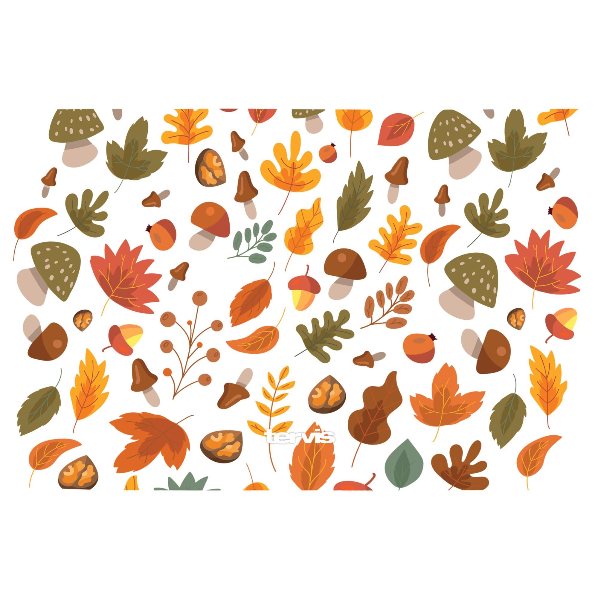 Tervis Awesome Autumn Fall Leaves Made in USA Double Walled Insulated Tumbler Travel Cup Keeps Drinks Cold & Hot, 16oz, Classic