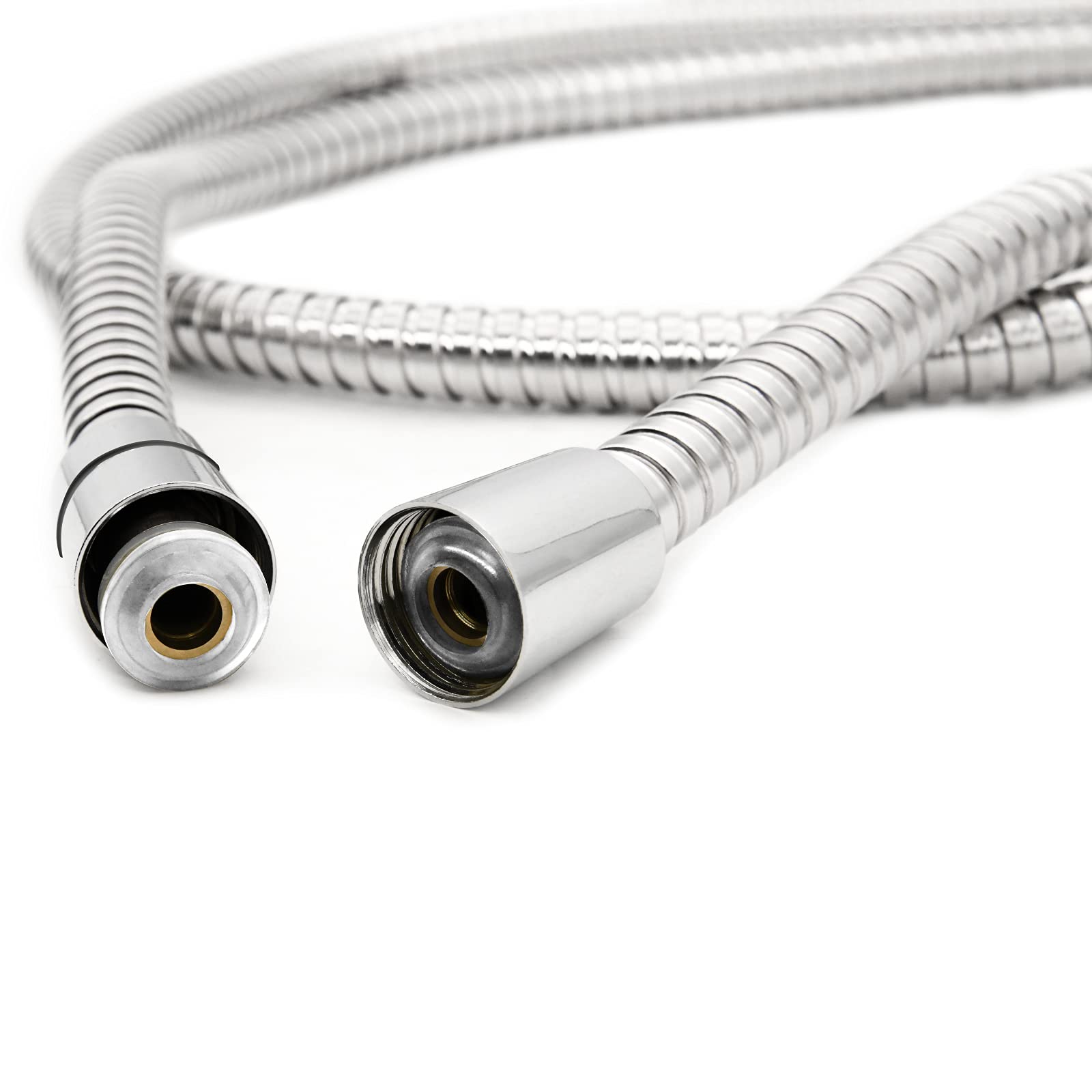 Metal Shower Hose Replacement,96 inch Extra Long Chrome Handheld Shower Head Hose - Lightweight And Flexible
