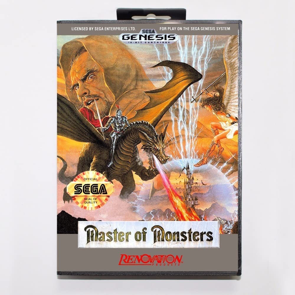 Master Of Monsters Game Cartridge 16 Bit MD Game Card With Retail Box For Sega Mega Drive For Genesis (Black)