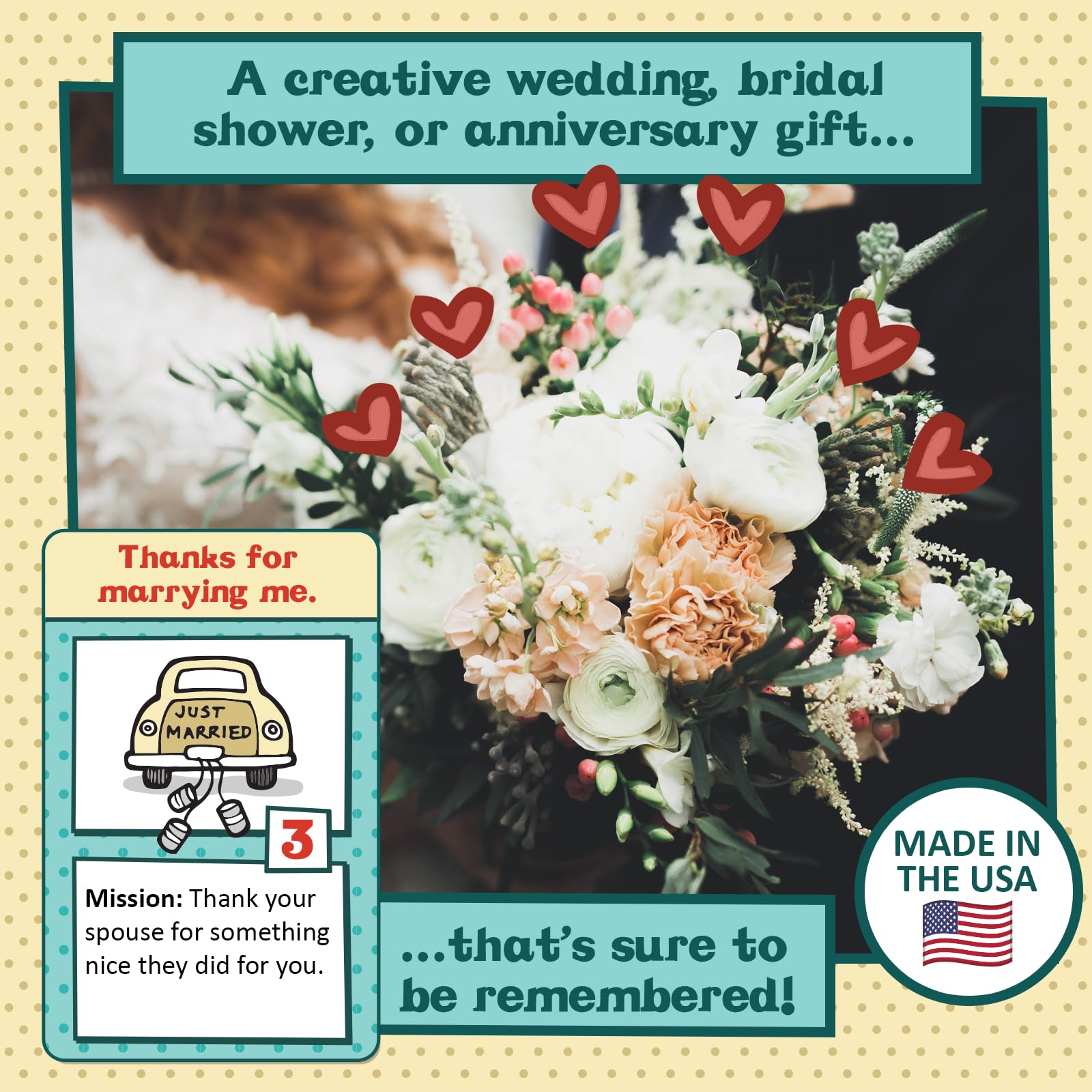 Marital Bliss Couples Gift β Better Marriages Through Subterfuge β Surprisingly Strategic, Sneaky, Healthy, and Romantic Card Game Adventure Ideas for Newlyweds, Husband, Wife, and Date Night