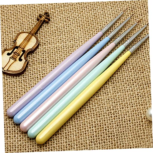 Nail Drawing Pen 3 Sets Nail Brush De Uñas Acrilicas Nail Brush Acrylic Kit De Manicura Paint Brushes Professional Manicure Set DIY Nail Drawing Pen Nail Tools Nail Polish Brush