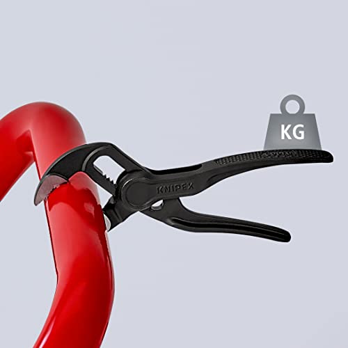 Knipex Cobra® XS Pipe Wrench and Water Pump Pliers grey atramentized, embossed, rough surface 100 mm (self-service card/blister) 87 00 100 BK