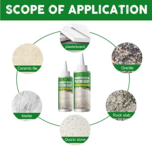 Nano Crystal Coating Agent for Tile &Furniture,Marble Nano Crystal-Plating Agent, Stone Crystal Plating Agent, Nano Crystal Plating Agent for Kitchen(50ml/3pcs)